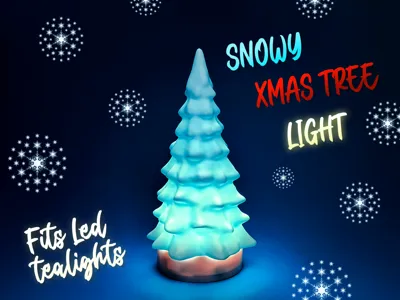 Snowy Xmas Tree Light by JOLKA - MakerWorld