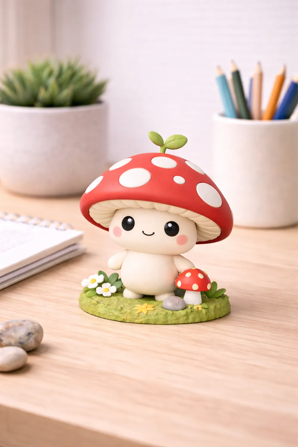 Figura de personaje de hongo adorable – Impresión 3D fácil - Modelo de ...