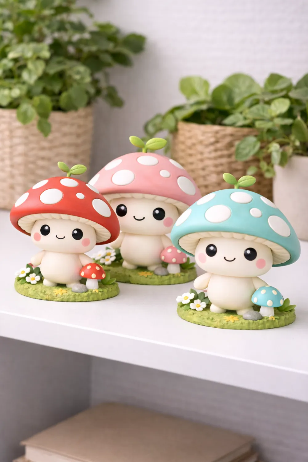 Figura de personaje de hongo adorable – Impresión 3D fácil - Modelo de ...