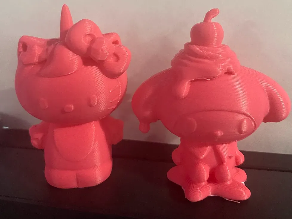 my melody and hello kitty by Enova 3D MakerWorld: Download Free 3D Models