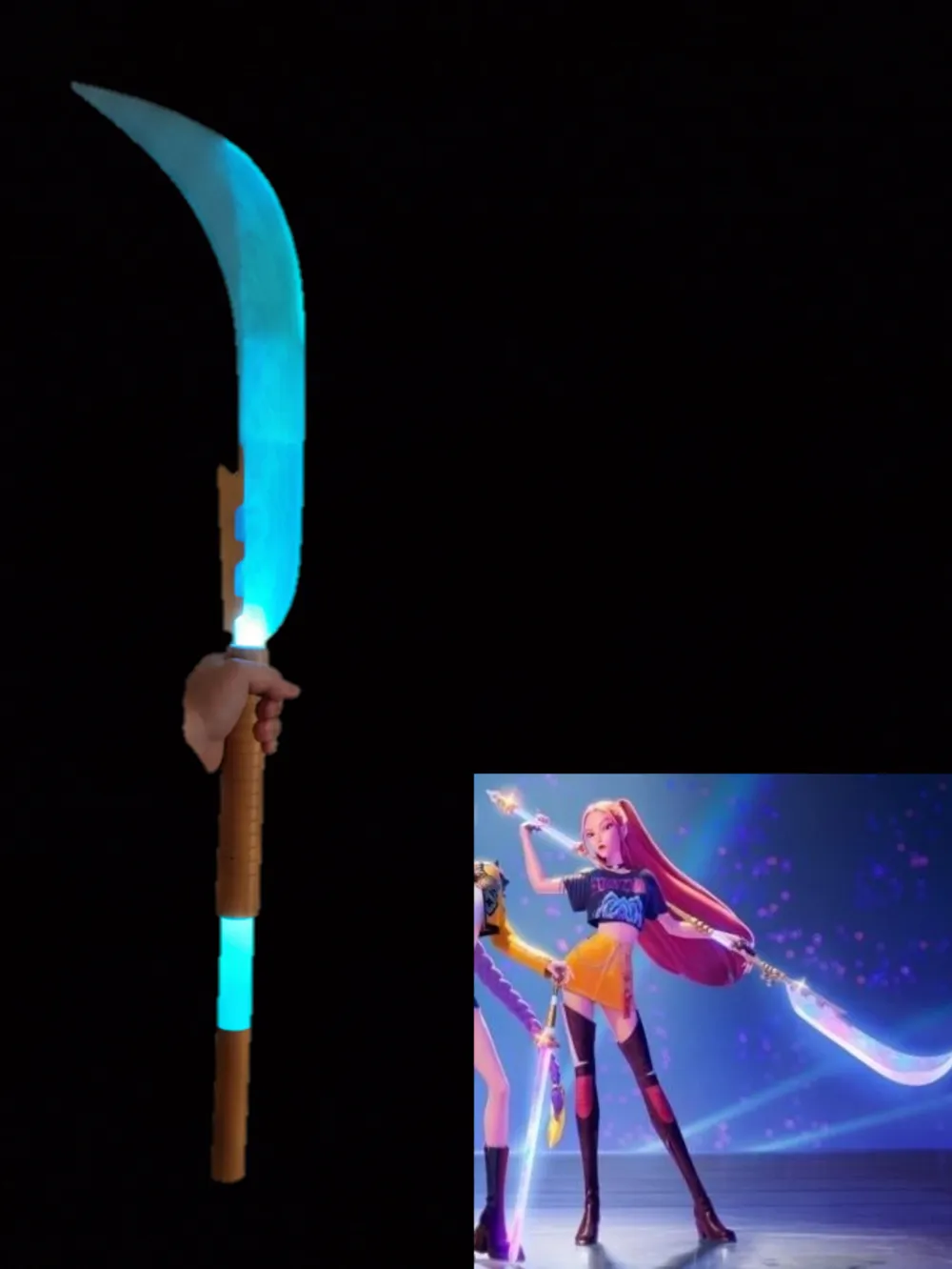mira's double light stick gok-do short (glaive) - Free 3D Print Model ...