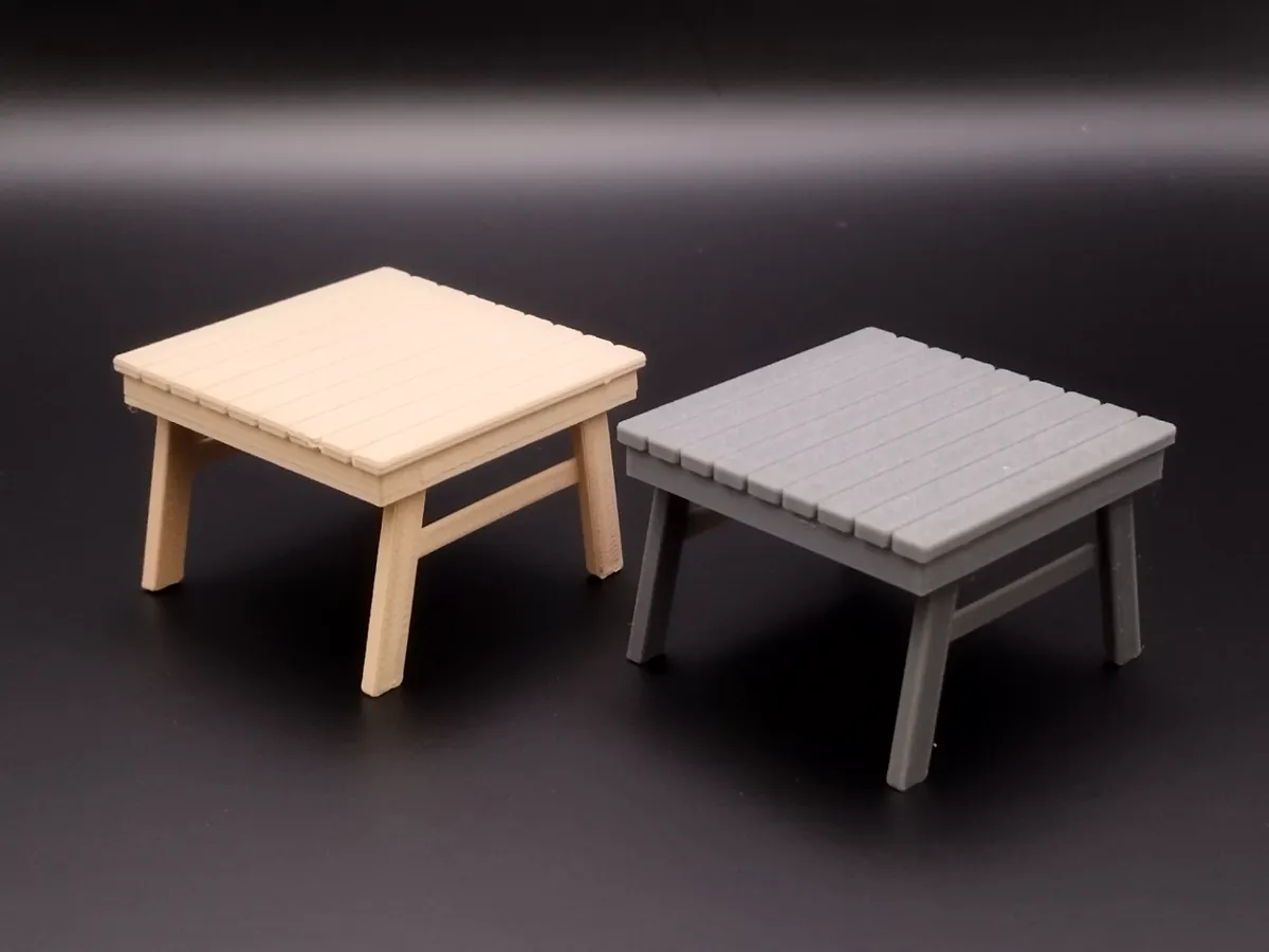 Cozy Coffee Table – 1:12 Scale Model - Free 3D Print Model - MakerWorld