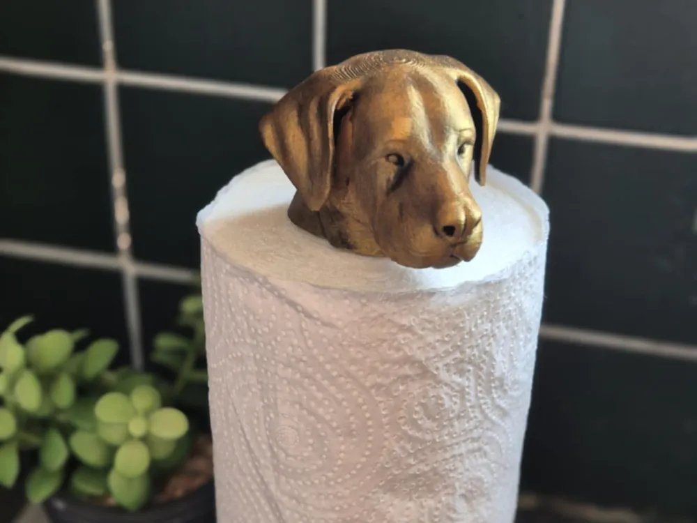 Labrador Dog Kitchen Roll, Paper Towel Holder by Ash MakerWorld ...