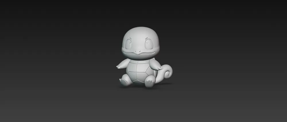 Squirtle Chibi Figure - Free 3D Print Model - MakerWorld
