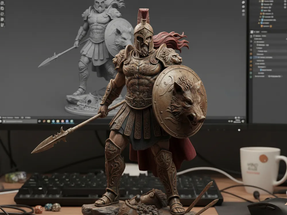 Ares greek mythology - Free 3D Print Model - MakerWorld