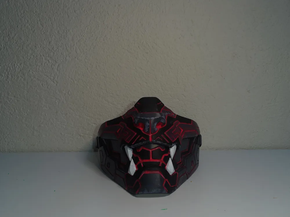TDC OniForge – Cyber Panther Half-Face Mask - Free 3D Print Model ...