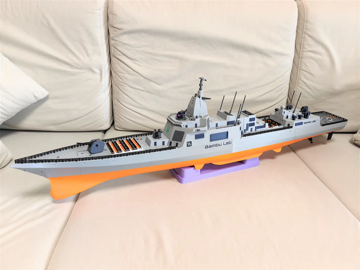 3Dプリント 055駆逐艦-CyberBrickリモコン版 - 無料3Dモデル -MakerWorld