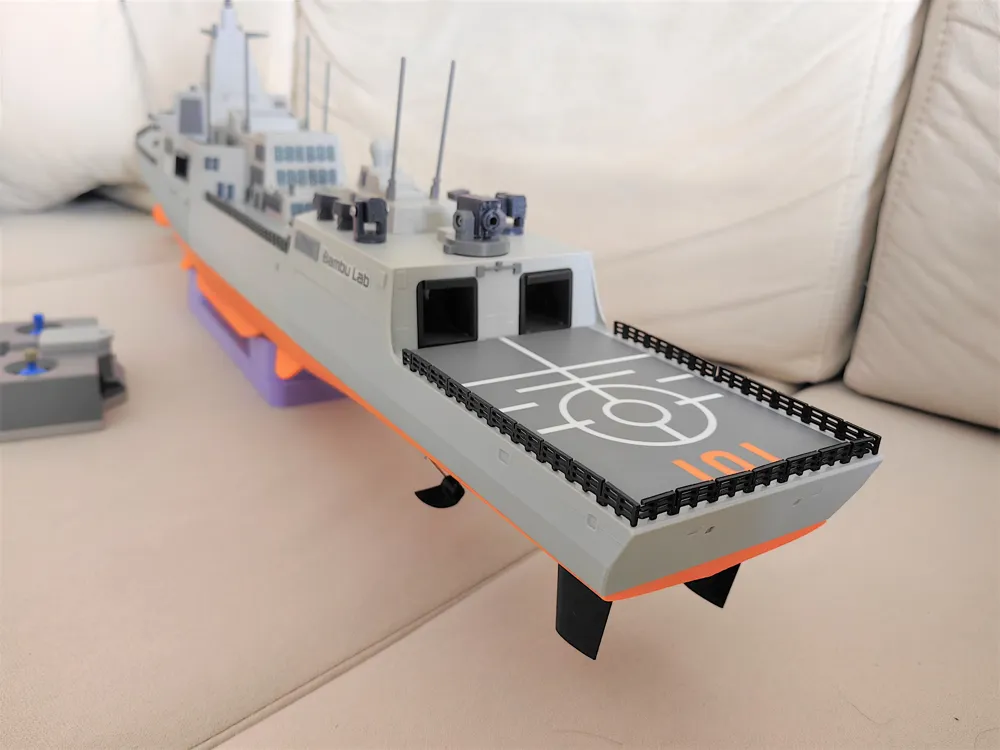 Type 055 destroyer - CyberBrick RC version - Free 3D Print Model ...