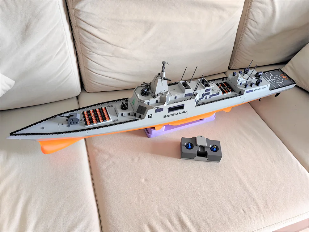 3Dプリント 055駆逐艦-CyberBrickリモコン版 - 無料3Dモデル -MakerWorld