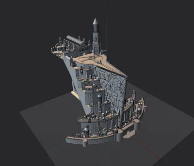 Bambu Tirith - A Minas Tirith Book Nook Tribute by The Ingenious Tinkerer MakerWorld: Download ...