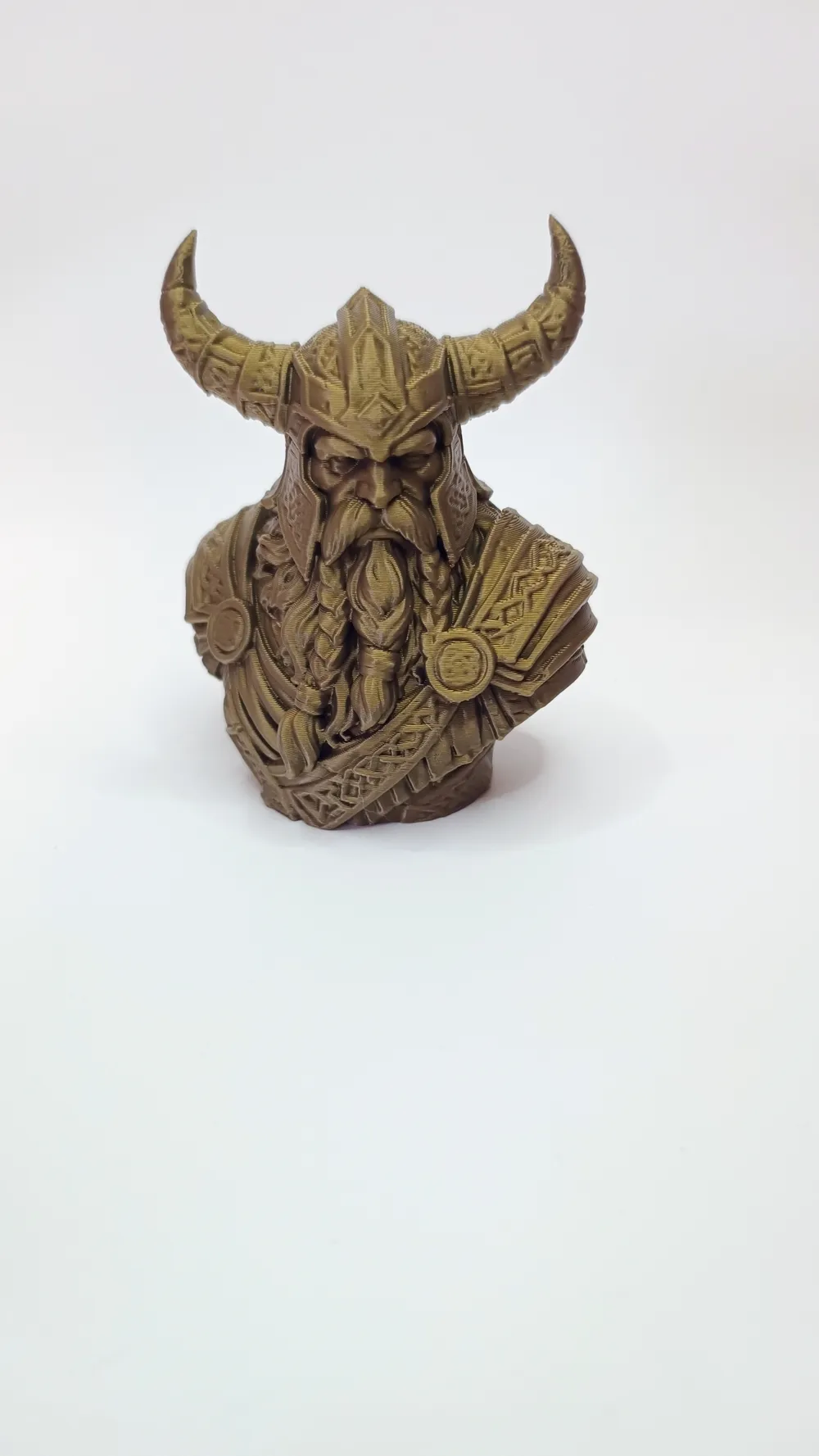 Horned Warrior "Stormbeard" as a Rune Bust - Free 3D Print Model ...
