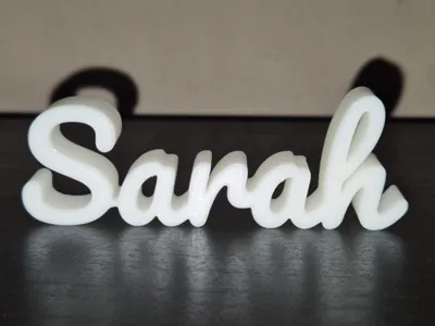 Sarah Name Sign Display Decor by GabT - MakerWorld