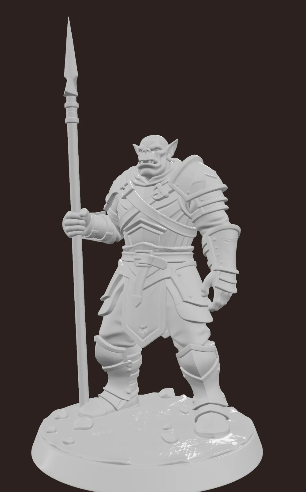 Orc Sentry - Standing Guard - Free 3D Print Model - MakerWorld