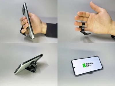Phone hand holder multi-use by AK3D MakerWorld: Download Free 3D Models