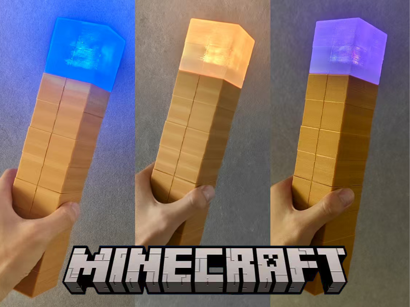 Minecraft Torch Lamp Ornament - Support - Minecraft by Joy-Top-Toy MakerWorld: Download Free 3D ...
