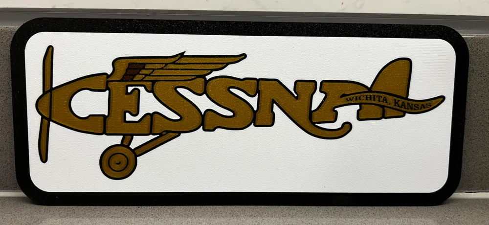 Vintage Cessna Aircraft Logo Wall Display Sign by michaelwjerome ...