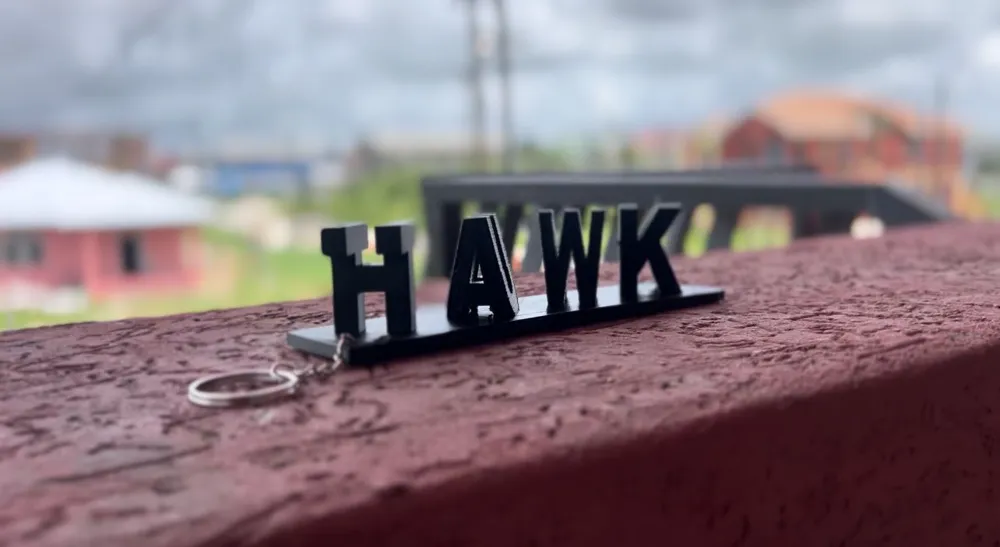 Text flip hawk tuah keychain by 3D Lee Hub - MakerWorld