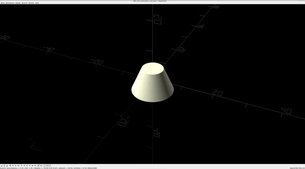 BSG 3D TRUNCATED CONE | Basic shape by Contraptor Lab - MakerWorld