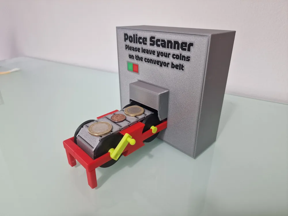 Police scanner piggy bank - Free 3D Print Model - MakerWorld