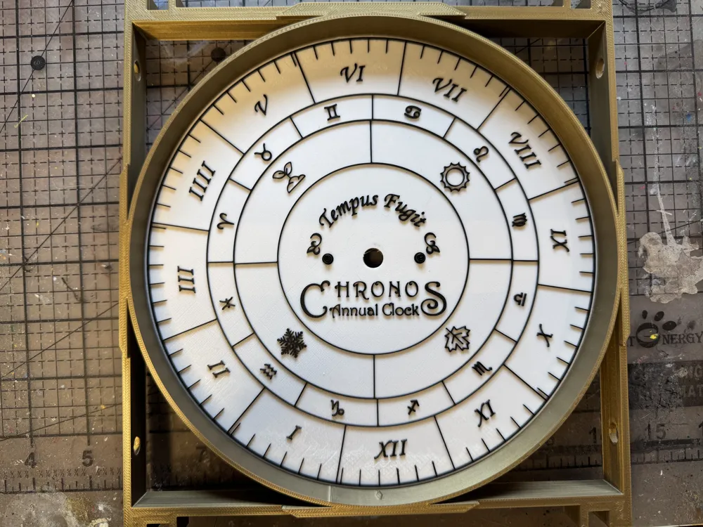 CHRONOS Annual Clock - IoT Circular Calendar by Cheep & Cheerful 3D ...