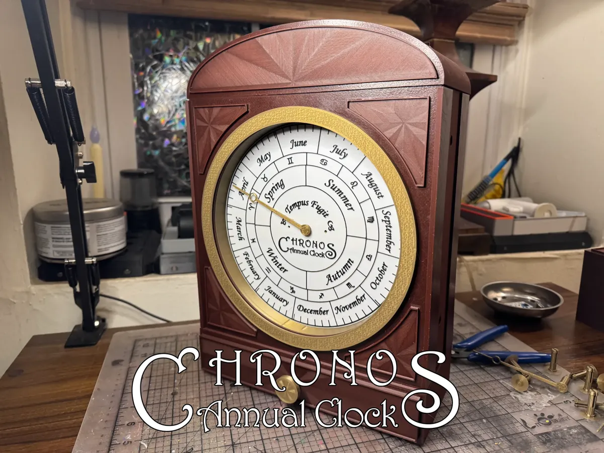 CHRONOS Annual Clock - IoT Circular Calendar by Cheep & Cheerful 3D Designs MakerWorld: Download ...