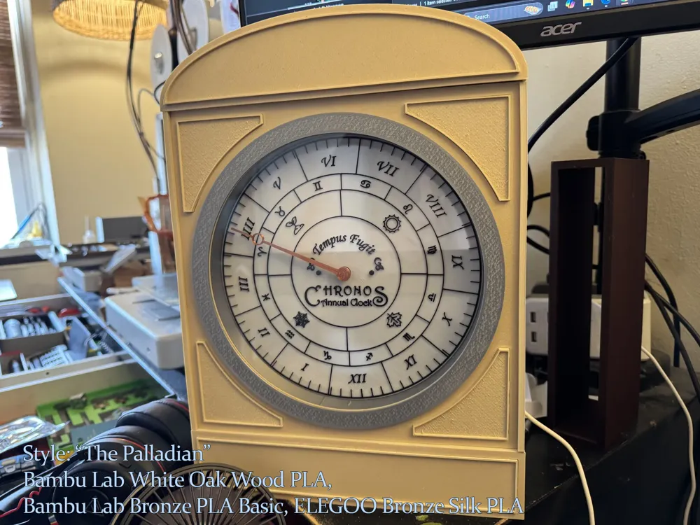 CHRONOS Annual Clock - IoT Circular Calendar by Cheep & Cheerful 3D ...