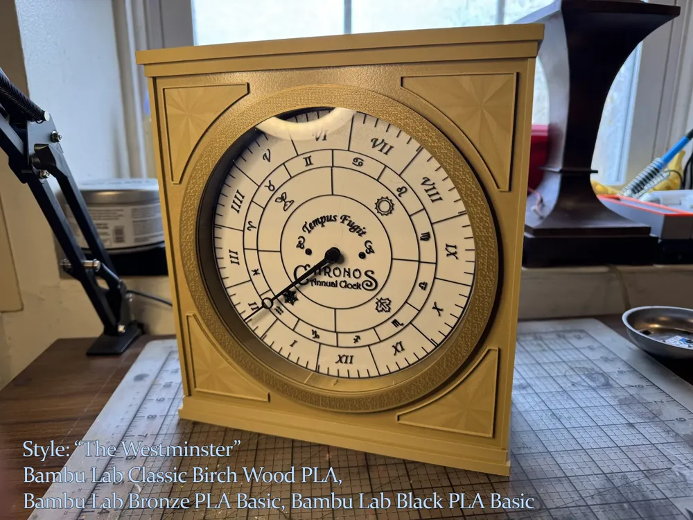 CHRONOS Annual Clock - IoT Circular Calendar by Cheep & Cheerful 3D ...