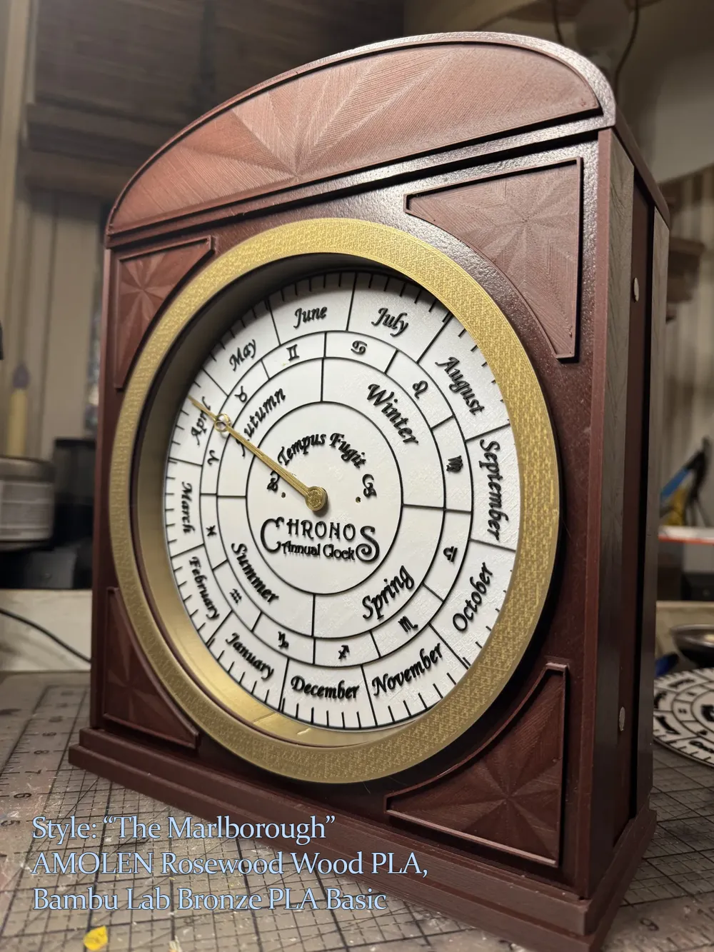 CHRONOS Annual Clock - IoT Circular Calendar by Cheep & Cheerful 3D ...