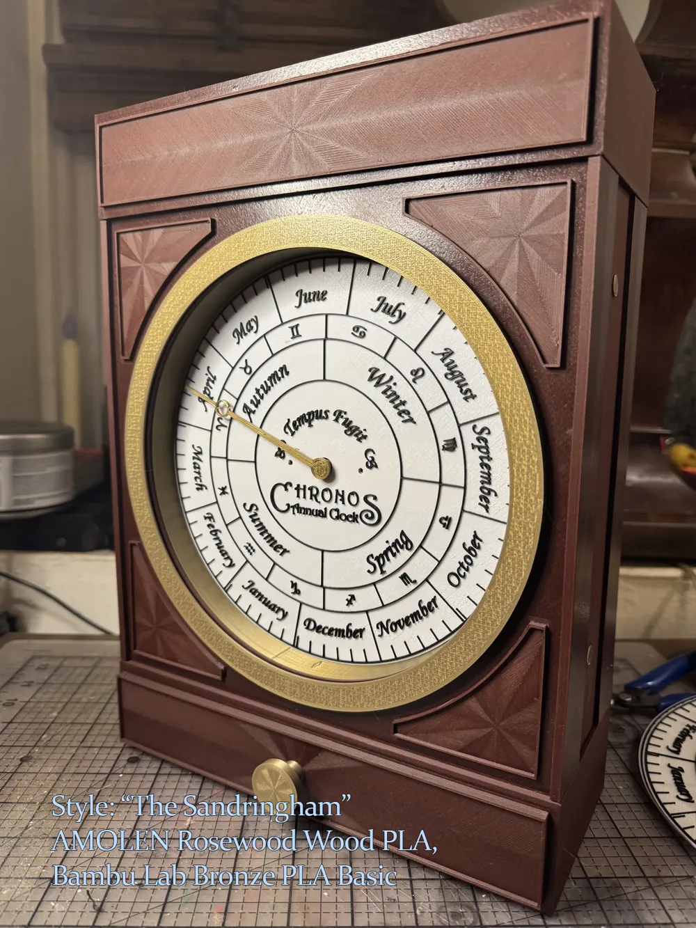 CHRONOS Annual Clock - IoT Circular Calendar by Cheep & Cheerful 3D Designs MakerWorld: Download ...