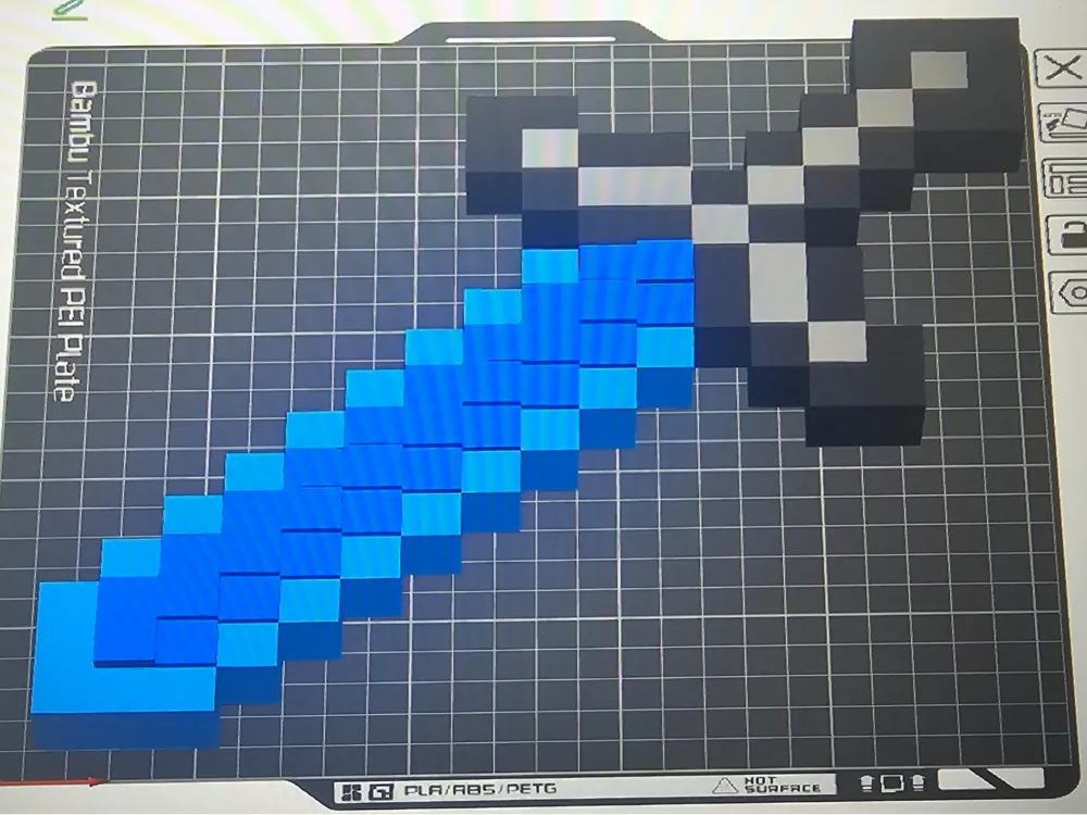 Minecraft Sword by Ale MakerWorld: Download Free 3D Models