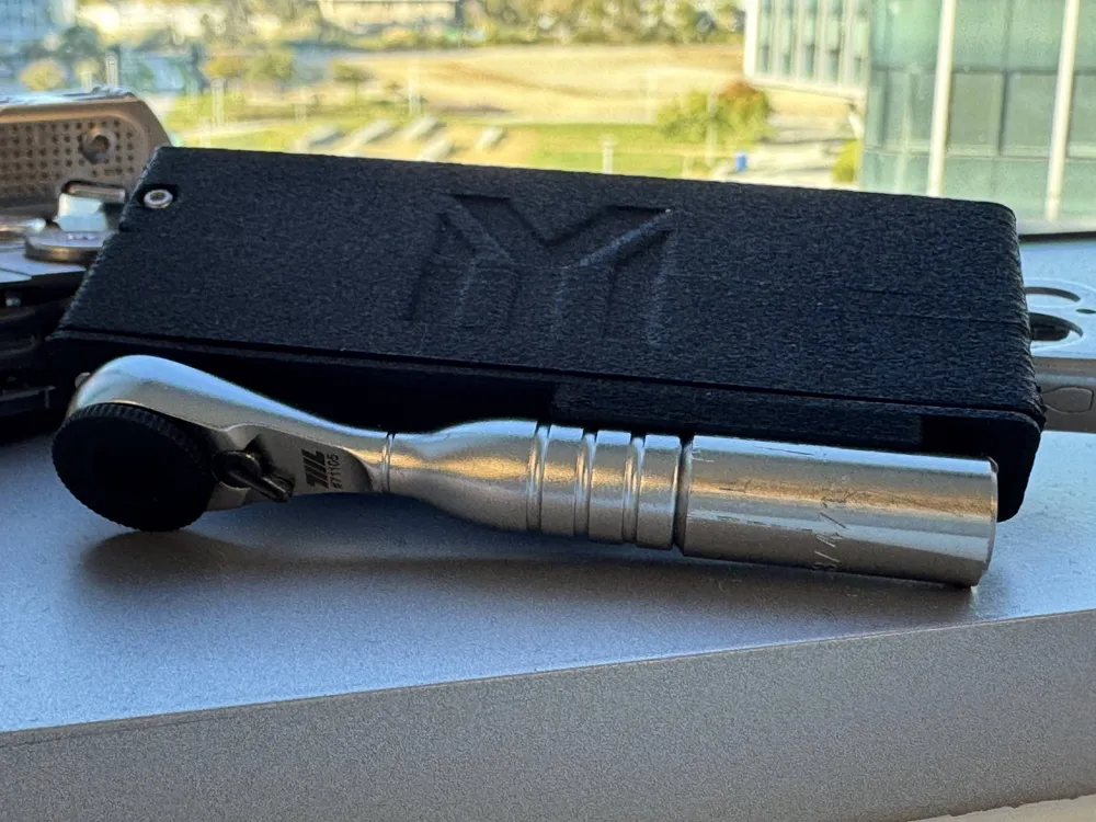 BitRat - Compact EDC hex bit and ratchet holder - Free 3D Print Model ...