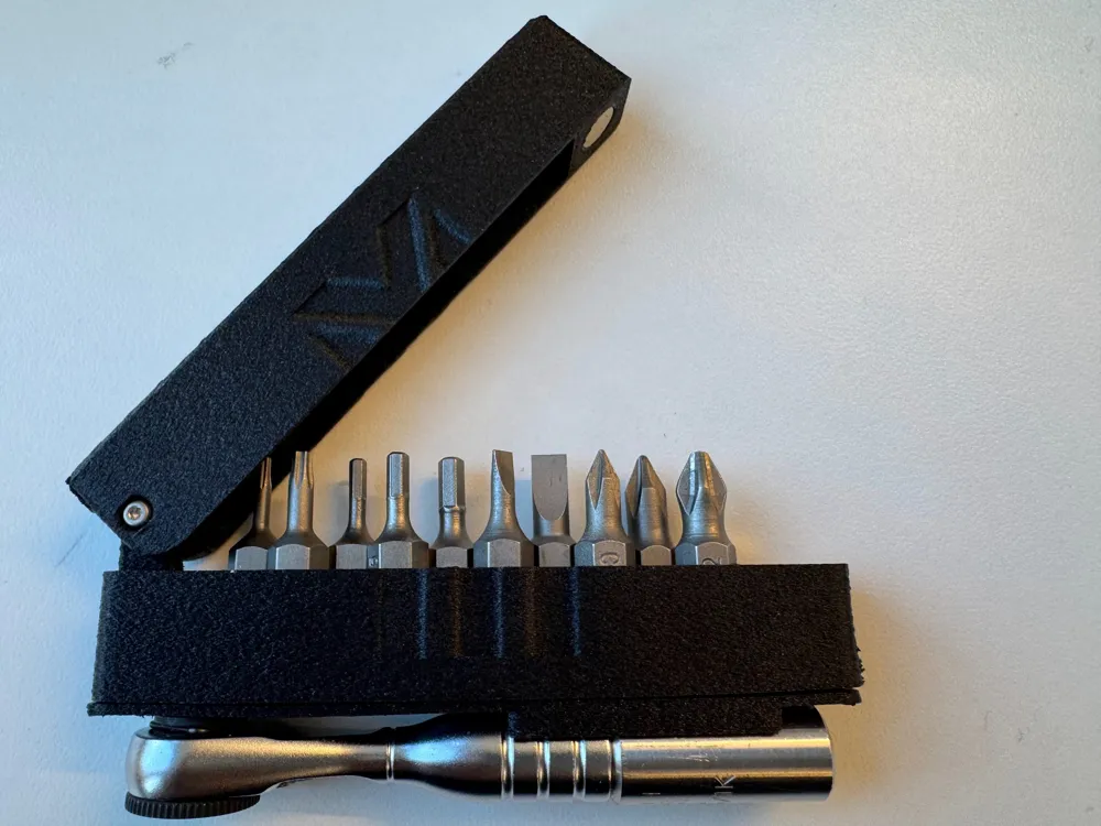 BitRat - Compact EDC hex bit and ratchet holder - Free 3D Print Model ...