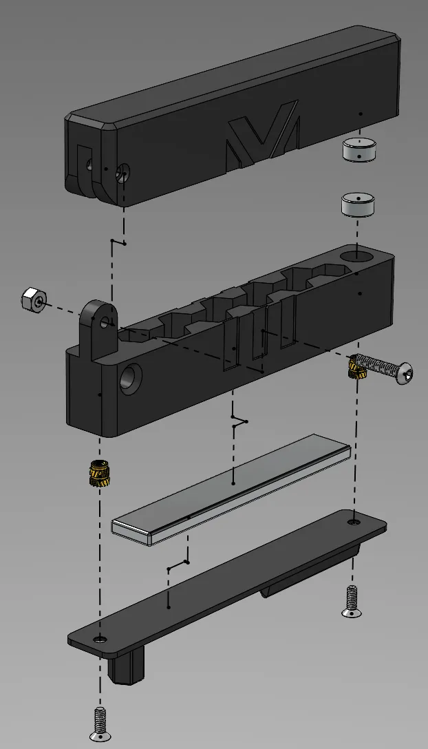BitRat - Compact EDC hex bit and ratchet holder - Free 3D Print Model ...
