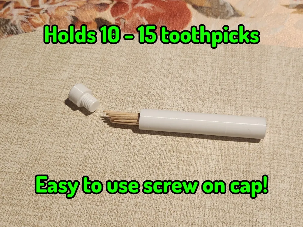 Toothpick Holder by Henderson Modeling MakerWorld: Download Free 3D Models