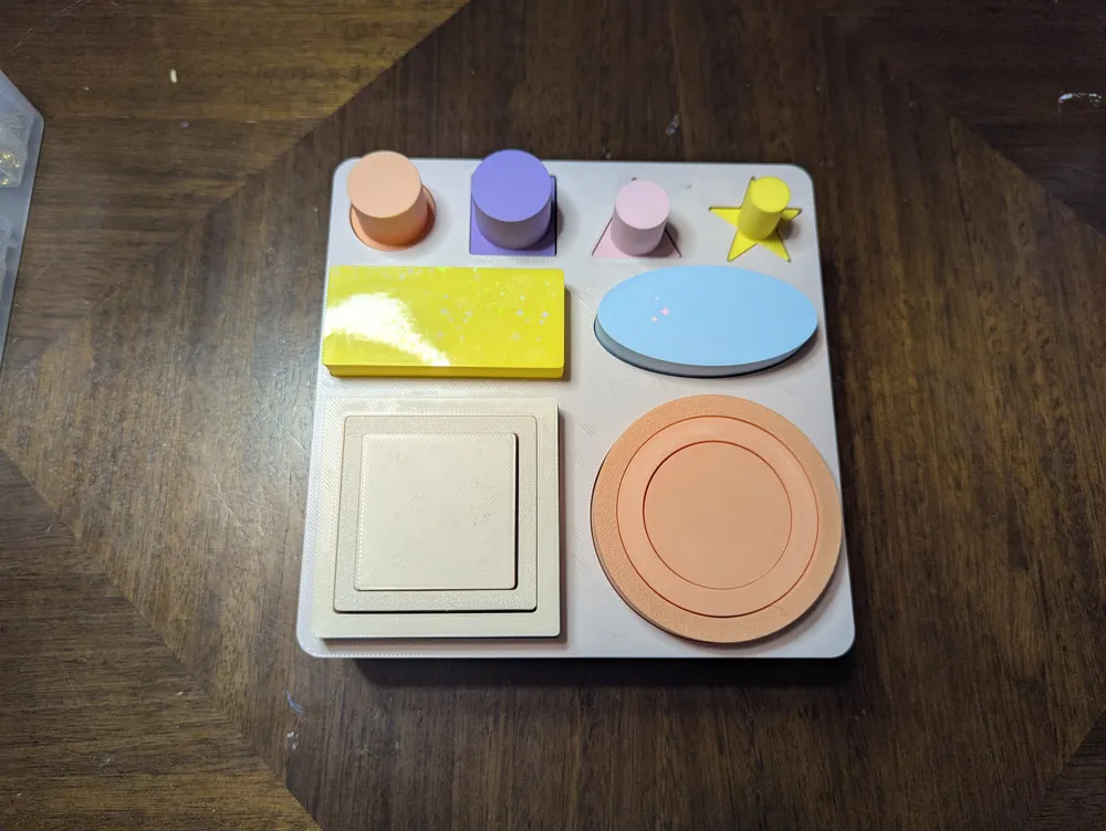 Toddler Shape Sorter Playset by CutterSTL MakerWorld: Download Free 3D ...