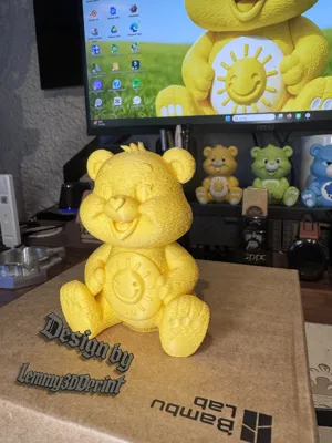 Yellow Sun Humming Bear Cub by Lemmy3DPrint MakerWorld: Download Free ...