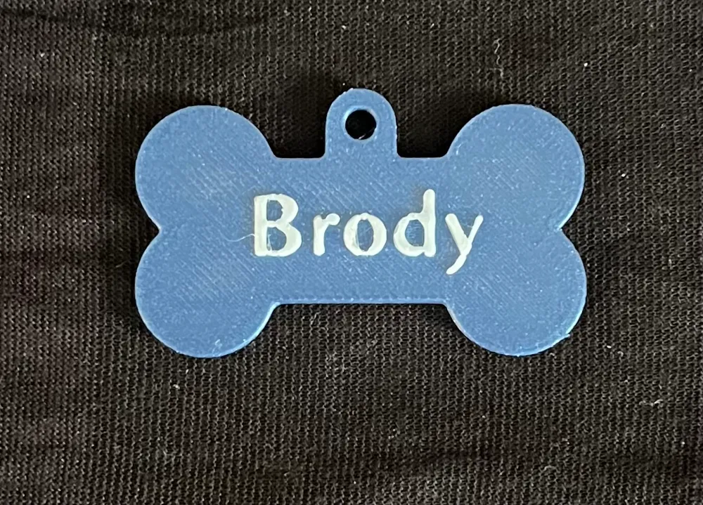 Doggie Name Tag "Brody" by holyfirerain - MakerWorld