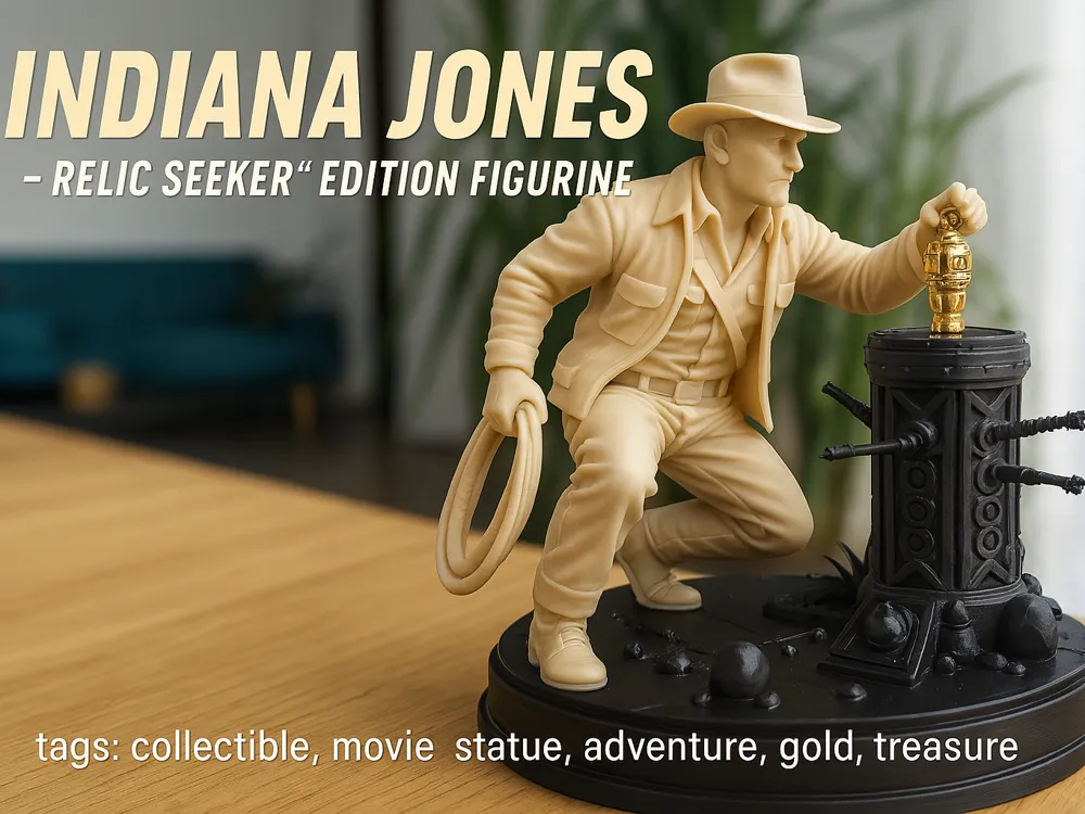 Indiana Jones – “Relic Seeker” Edition Figurine by armania3d MakerWorld ...