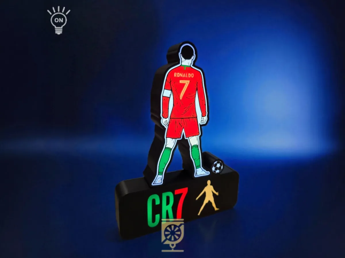 CR7 Lightbox - Cristiano Ronaldo - Free 3D Print Model - MakerWorld