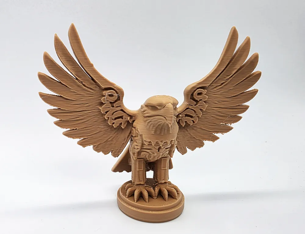Wood-Carved Eagle with Outstretched Wings by Triple G Workshop ...