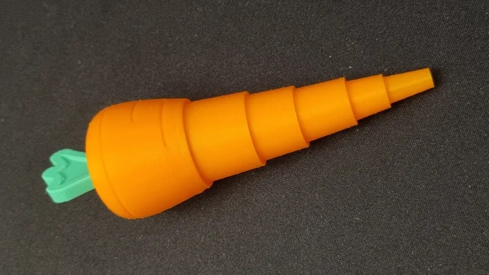 Extra STRONG Foldable/articulated carrot fidget by Helban - MakerWorld