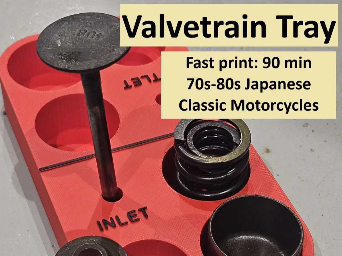 Valvetrain Tray - Classic Japanese Motorcycles - Free 3D Print Model ...