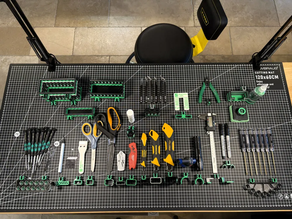 Honeycomb Themed HSW Tool Holders and Baskets - Free 3D Print Model ...