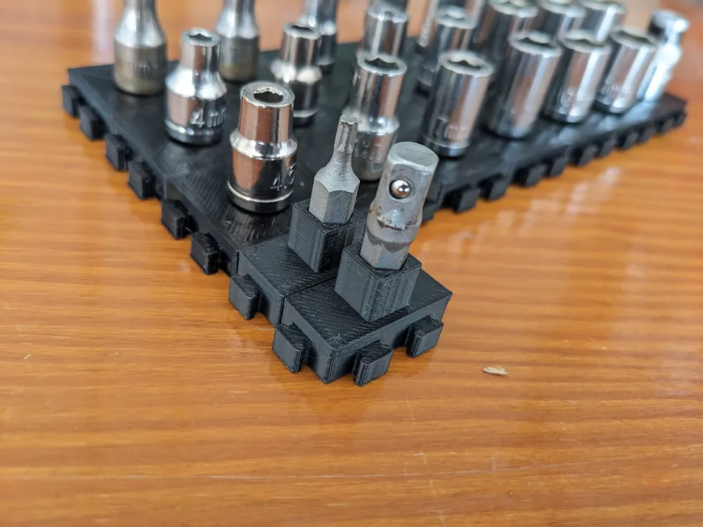Modular Socket Tool Organizer 3.0 - Free 3D Print Model - MakerWorld