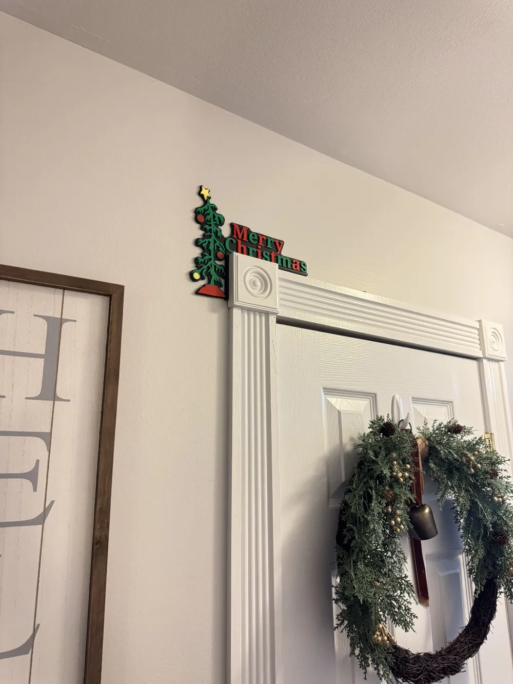 Merry Christmas Door Topper by Plant Industries - MakerWorld