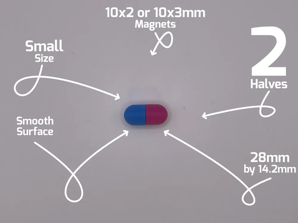 Magic Pill - Magnetic Fidget Toy by MalcTheOracle - MakerWorld