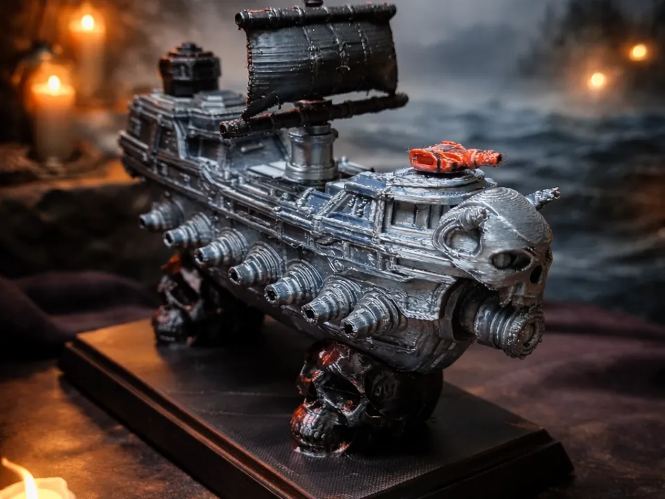 Skullforge Blackjaw Pirate Ship Click-Fit No Glue - Free 3D Print Model ...