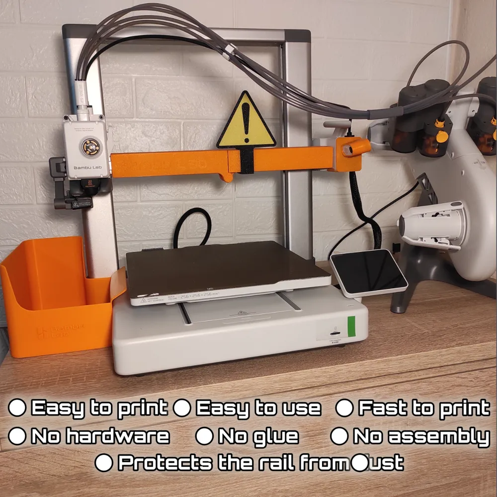 BambuLab A1 X-Axis Cover (Anti Dust Cover) by Moria3DPStudio - MakerWorld