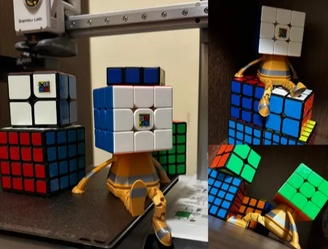 RUBIK'S CUBE STAND - CUBE HOLDER by Zenith3DProOfficial MakerWorld: Download Free 3D Models