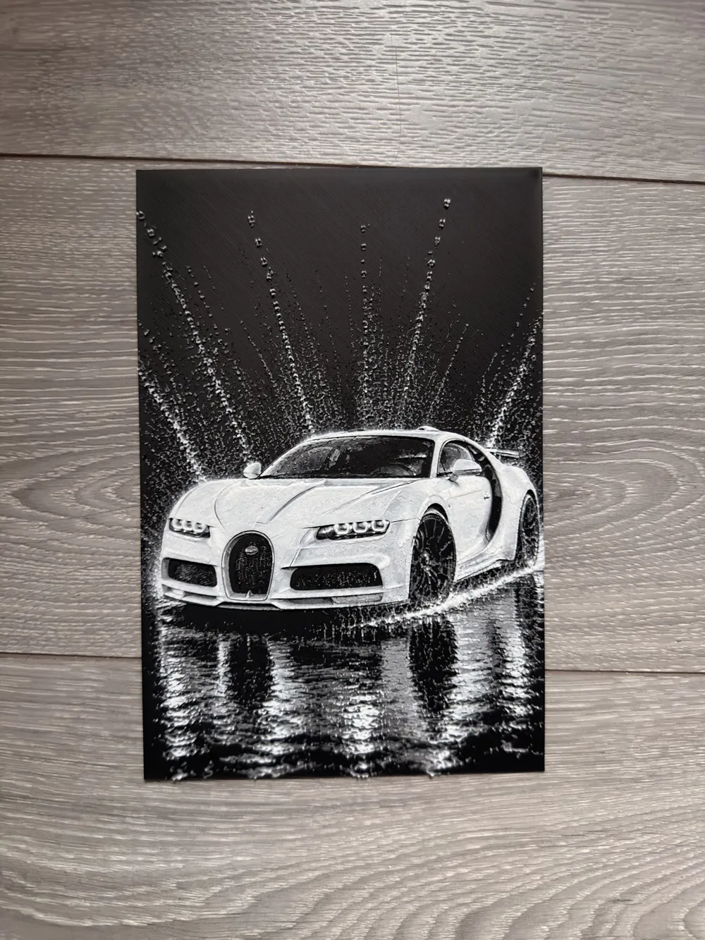 Cars Bugatti Chiron / Wall Decor / EASY PRINT - Free 3D Print Model ...